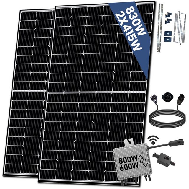 Campergold Solaranlage 830w Balkonkraftwerk Komplettset Aufständerung